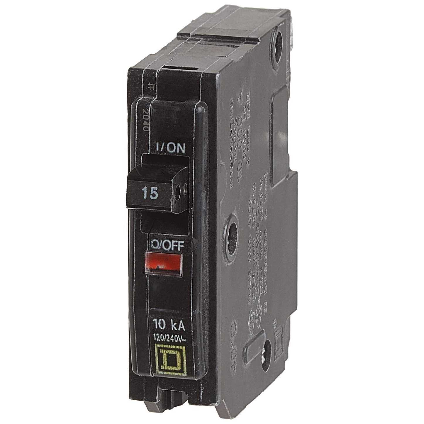 Square D QO 15 Amp Single-Pole Circuit Breaker - Shop Hardware Tools ...