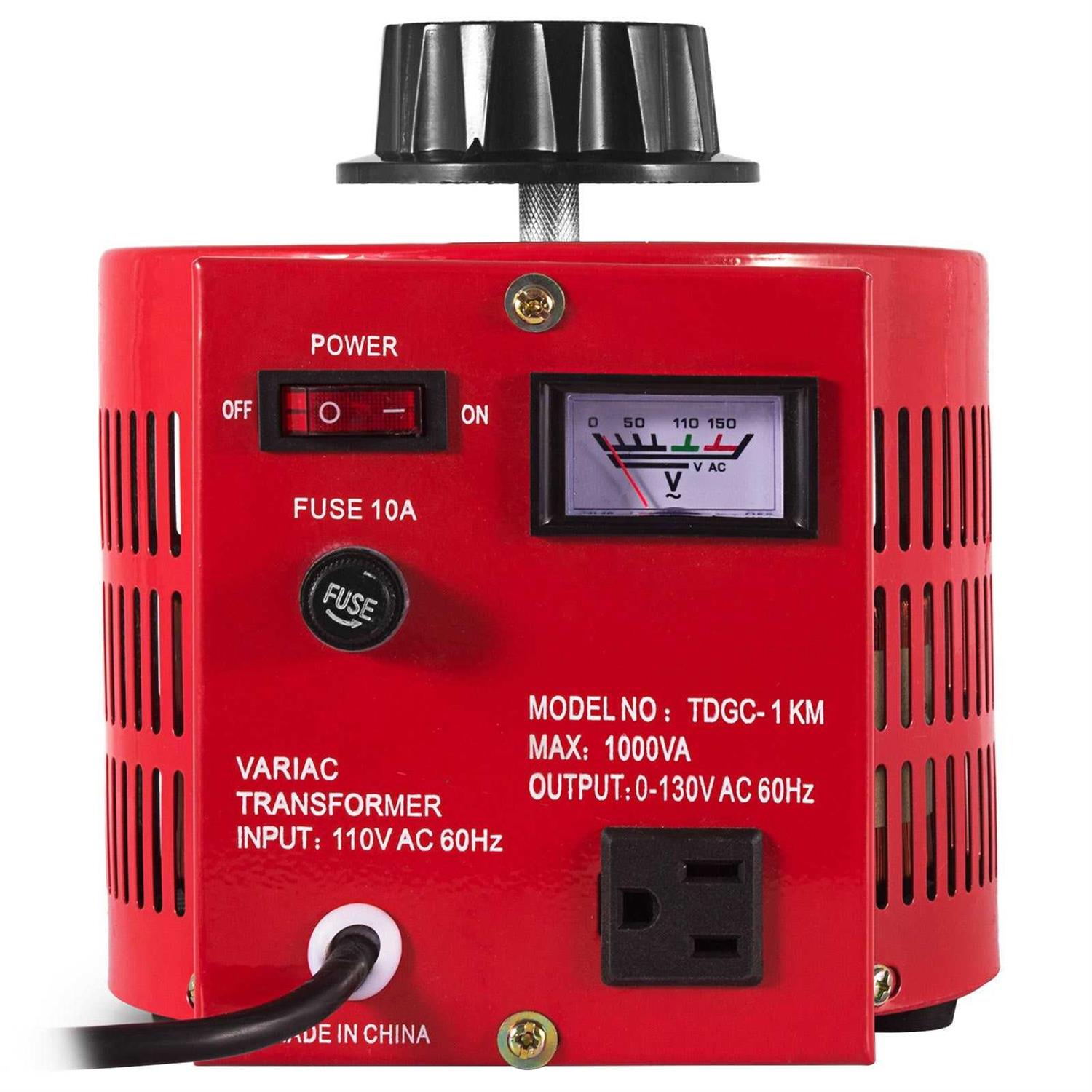 VEVOR Transformer Variable 1000va Ac Voltage Regulator 110v 1kva 60hz Pro BYQTDGC-1KVA00001V1 ...