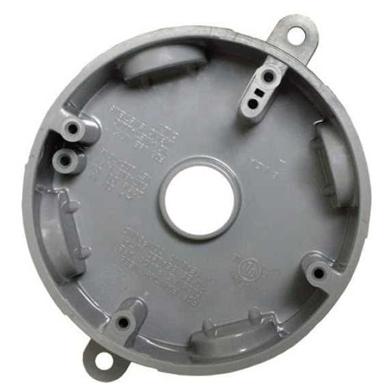 Sealproof 5 Hole Nonmetallic Weatherproof Round Electrical Outlet Box ...