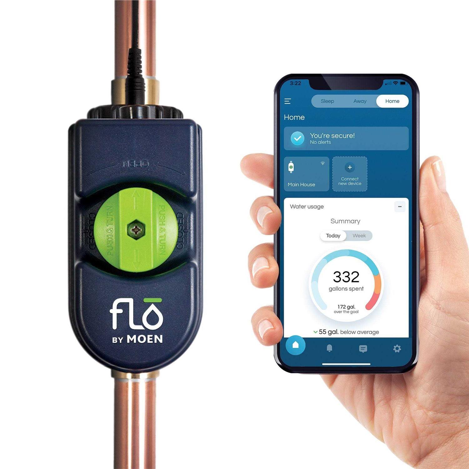 Moen Flo Smart Water Monitor and Shutoff 900-006 - Shop Hardware Tools ...