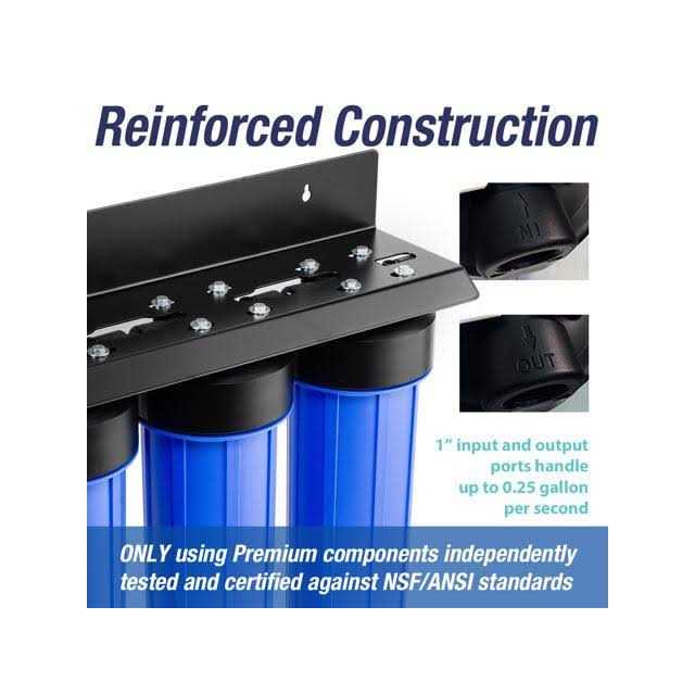 iSpring 3 Stage Whole House Water Filter System - Shop Hardware Tools ...