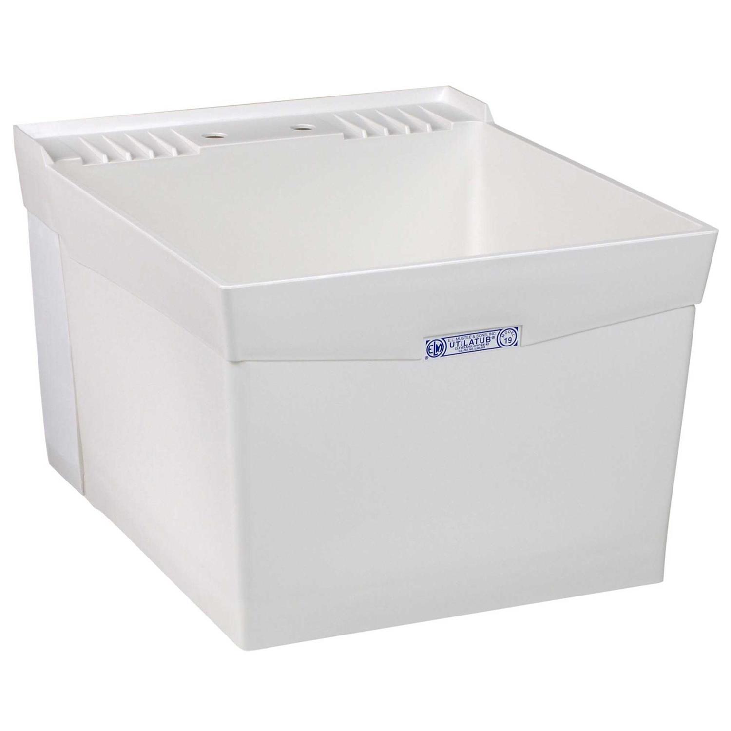 Mustee 19W Utilatub Laundry Tub Wall - Shop Hardware Tools for Work and ...