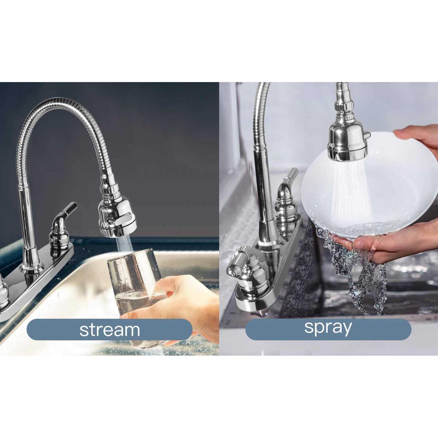 RV Sink Faucet RV Kitchen Faucet Replacement with Flexible Arc 360 ...