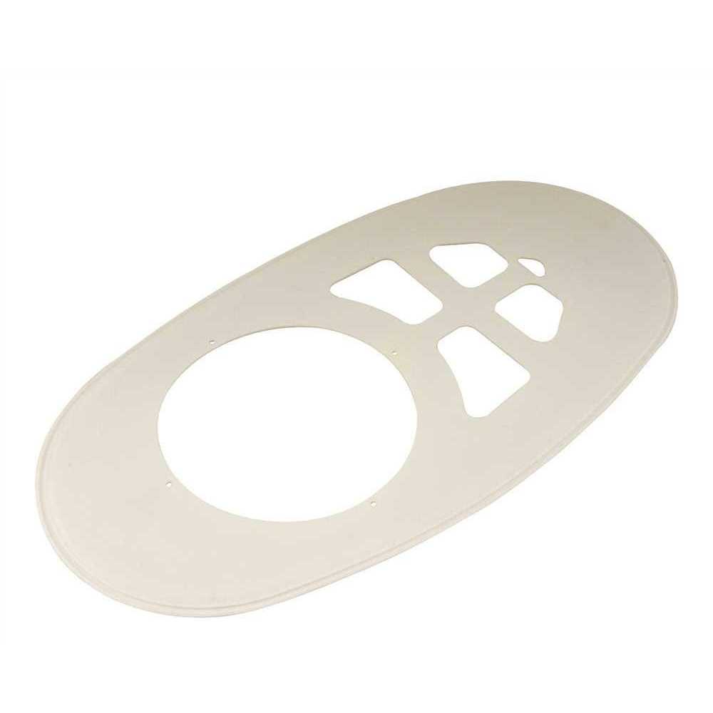 Oatey White Plastic Square Toilet Base Plate - Shop Hardware Tools for ...