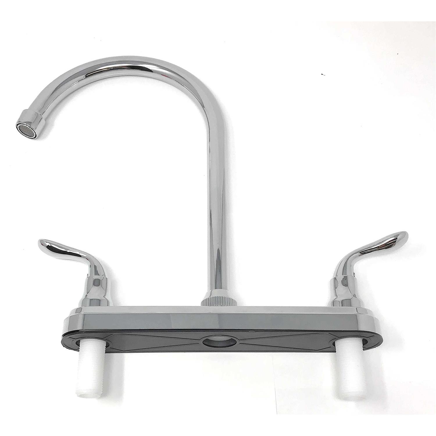 Madol High Arc Stainless Steel Spout Kitchen Faucet Two-Handle - Shop ...