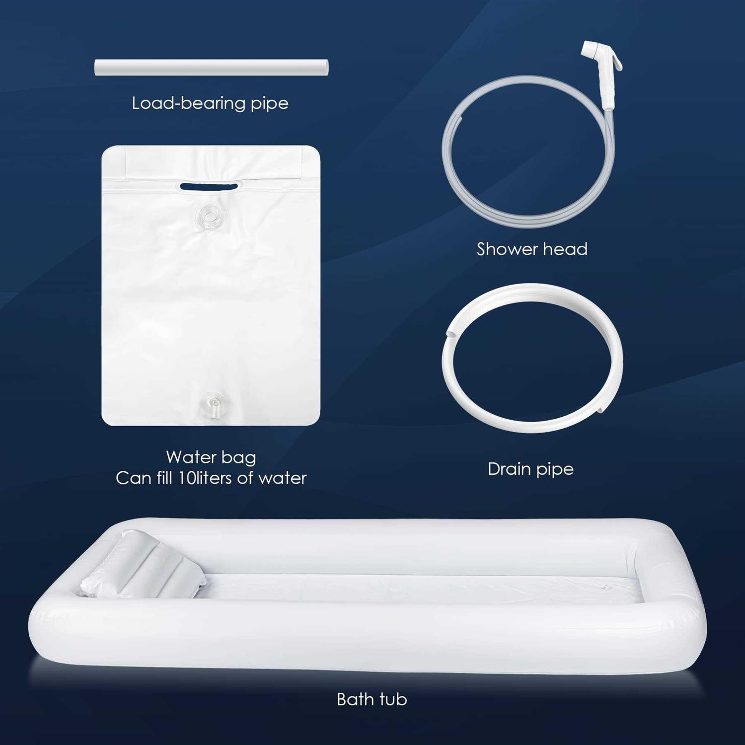 SMERPHOX Medical Inflatable Adult PVC Pump and Water Bag Bath tub ...