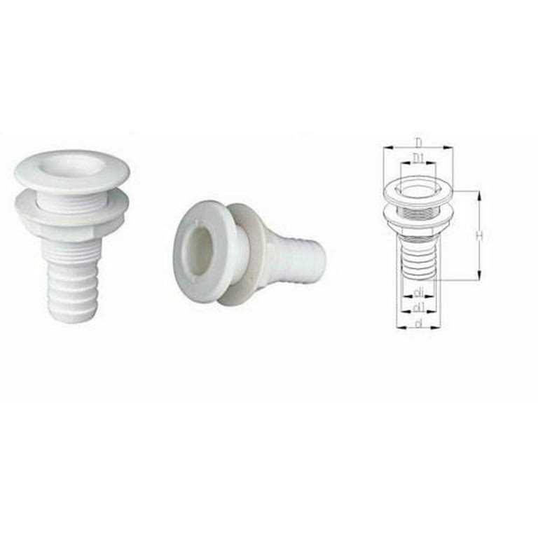 SEAFLO Thru Hull Fitting Through Hull Choose Size and Pack Quantity ...