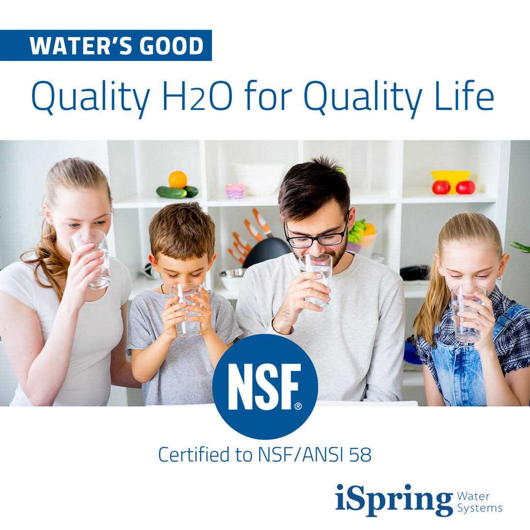 iSpring RCC7 5-Stage Under Sink Reverse Osmosis Drinking Water ...