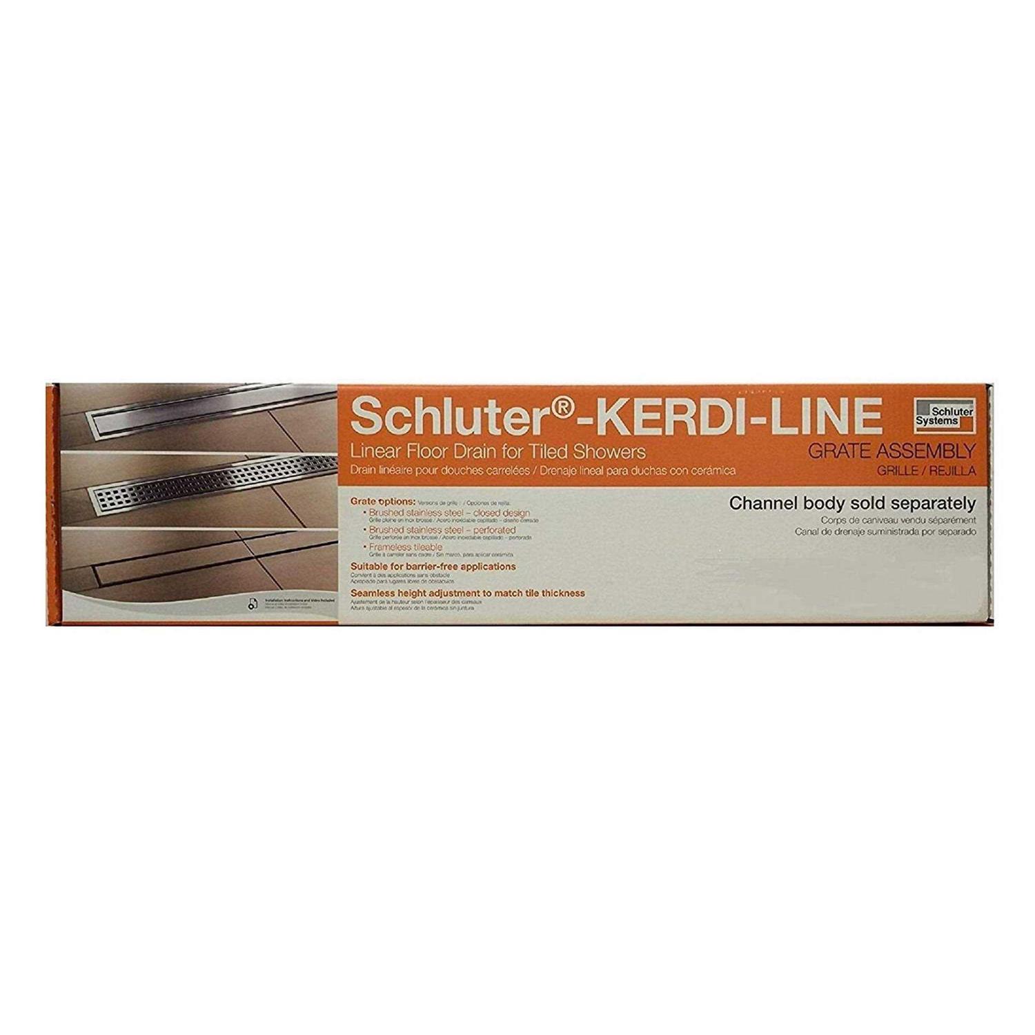 Schluter Kerdi-Line Frameless Tileable Grate Assembly - Shop Hardware ...