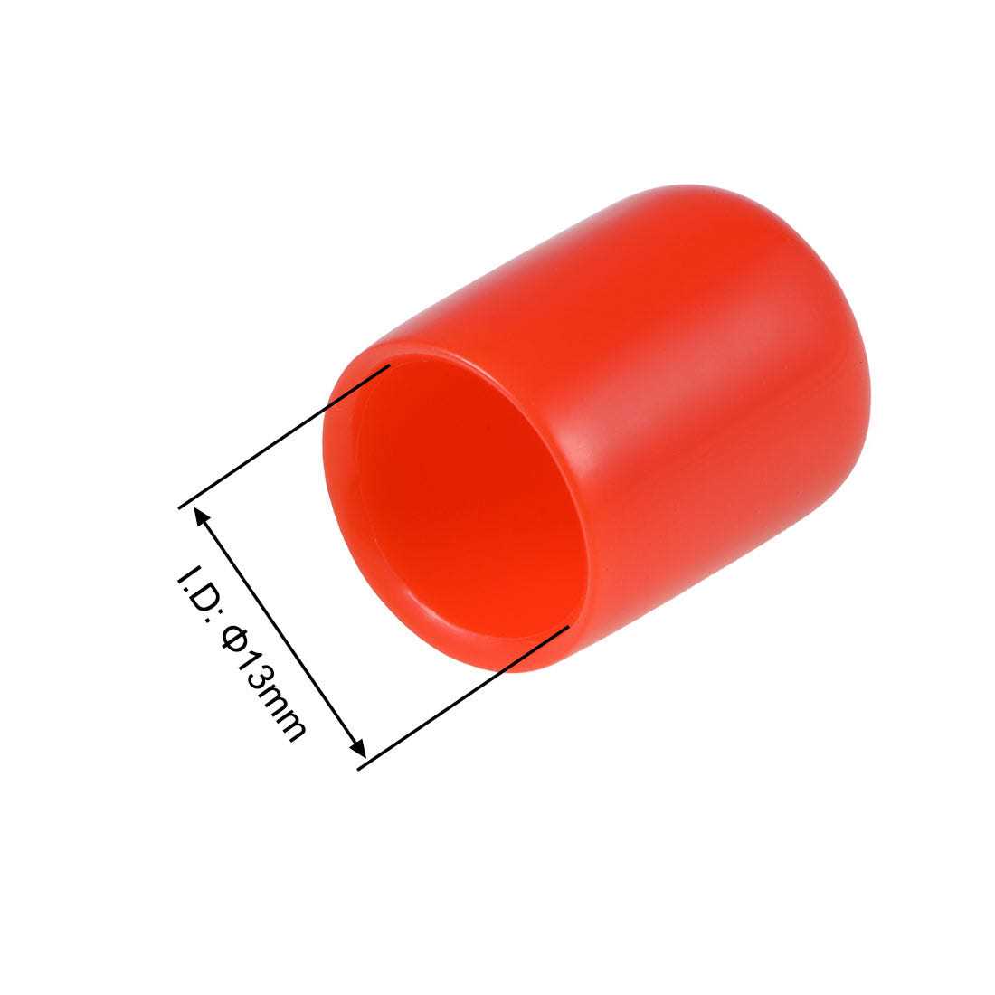Uxcell Rubber End Caps ID Vinyl Round End Cap Cover Screw Thread ...