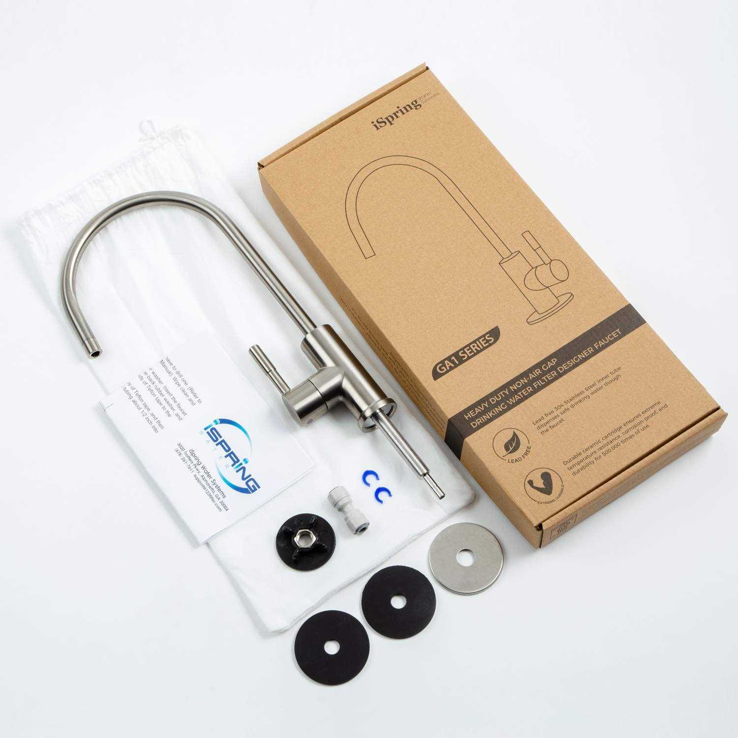iSpring GA1-BN Heavy Duty Lead-Free Reverse Osmosis Faucet for RO ...