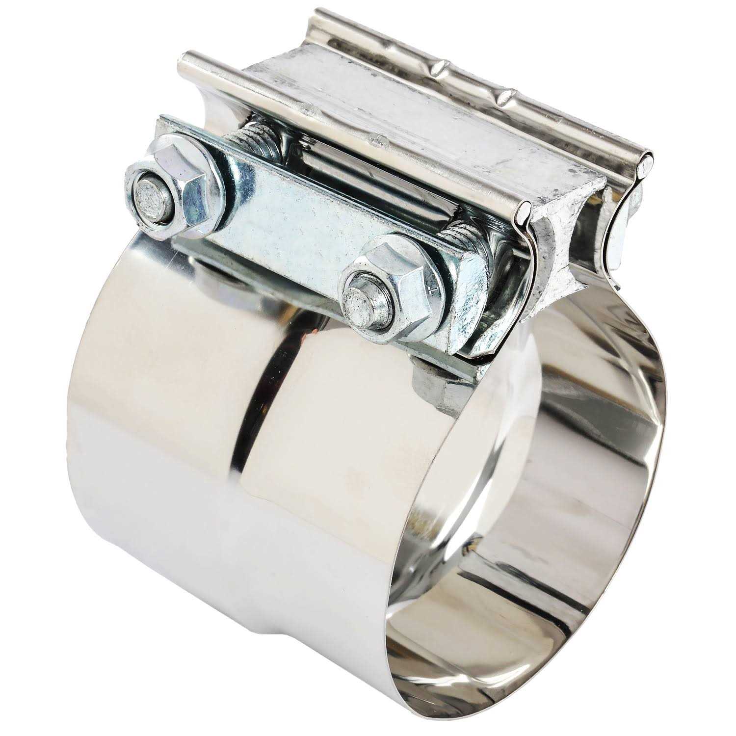 JEGS 30733 Preformed Exhaust Lap Joint Band Clamp for I.D. O.D. Slip ...