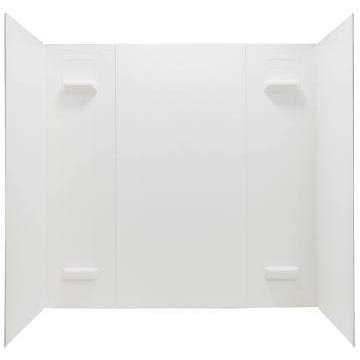 Mustee 350WHT Durawall Fiberglass Bathtub Wall Surround - Shop Hardware ...
