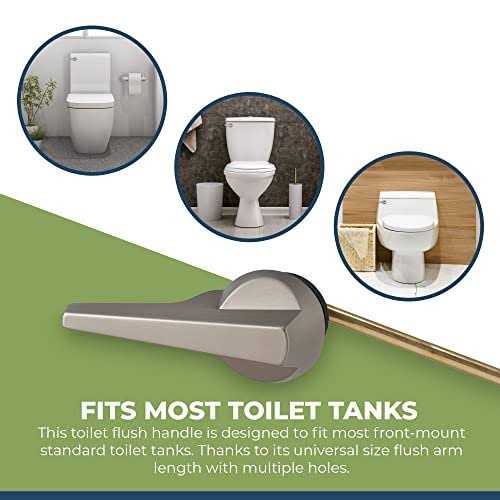 RAVINE Universal Toilet Handle Lever Replacement Zinc Modern Toilet ...