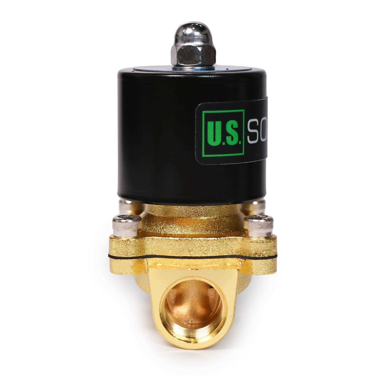 U.S. Solid Solenoid Valve 1/2” Zinc Alloy 12V DC Solenoid Valve - Shop Hardware Tools for Work ...