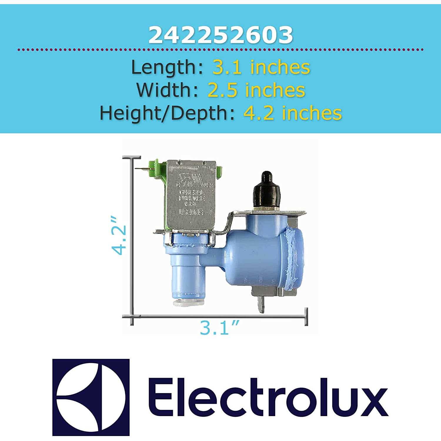 Electrolux 242252603 Water Valve - Shop Hardware Tools for Work and Home