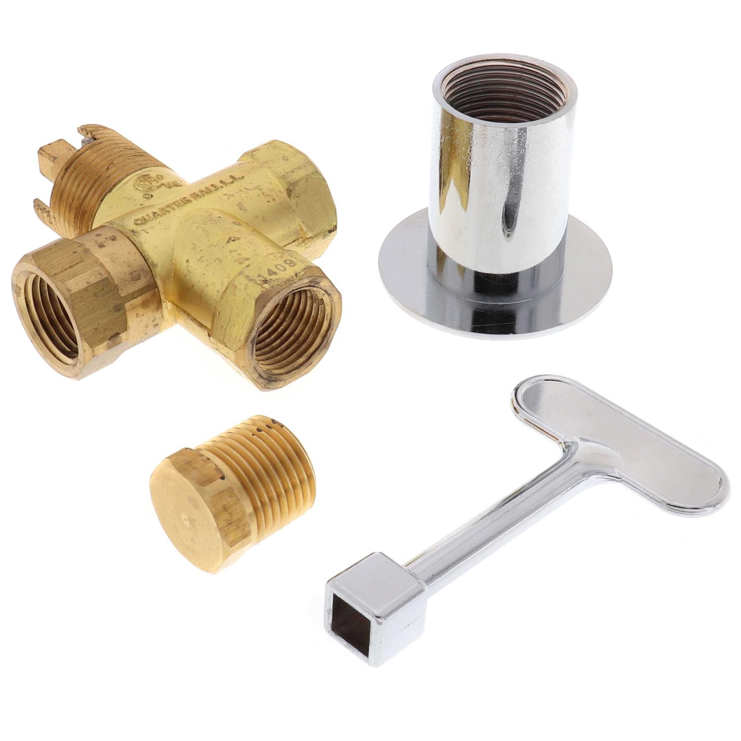 Quarter Ball QB-LLCR Universal Gas Log Lighter Valve w/ Key & Nut ...