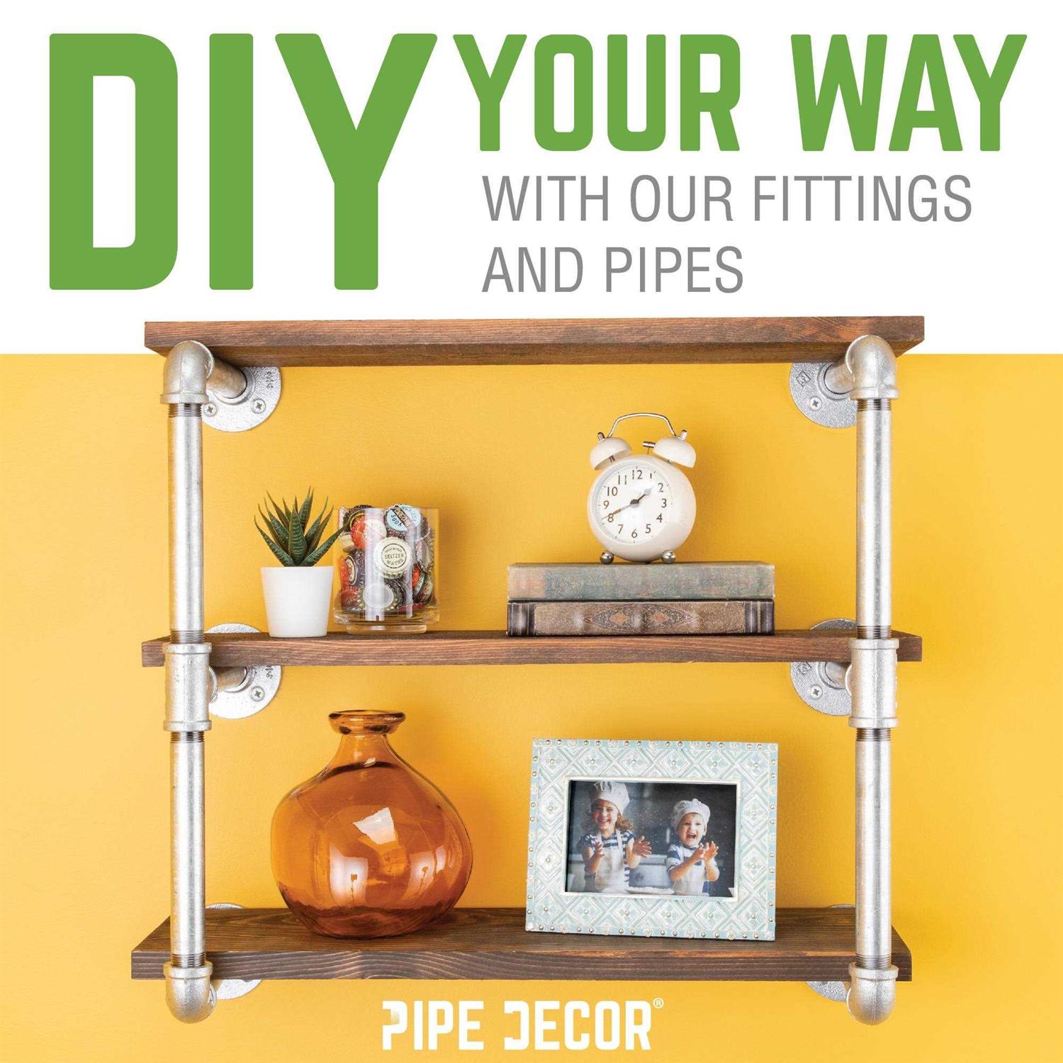 PIPE DECOR 1 Galvanized Pipe - Shop Hardware Tools for Work and Home