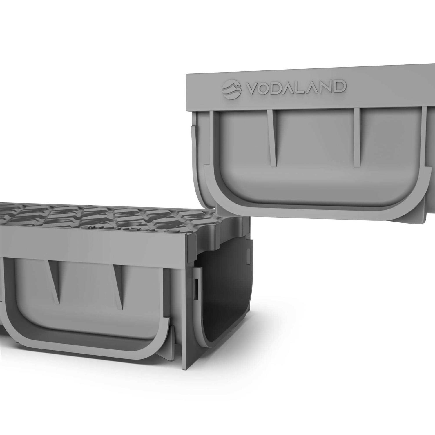 Vodaland 4 Inch Trench Drain System With Grate - Shop Hardware Tools ...