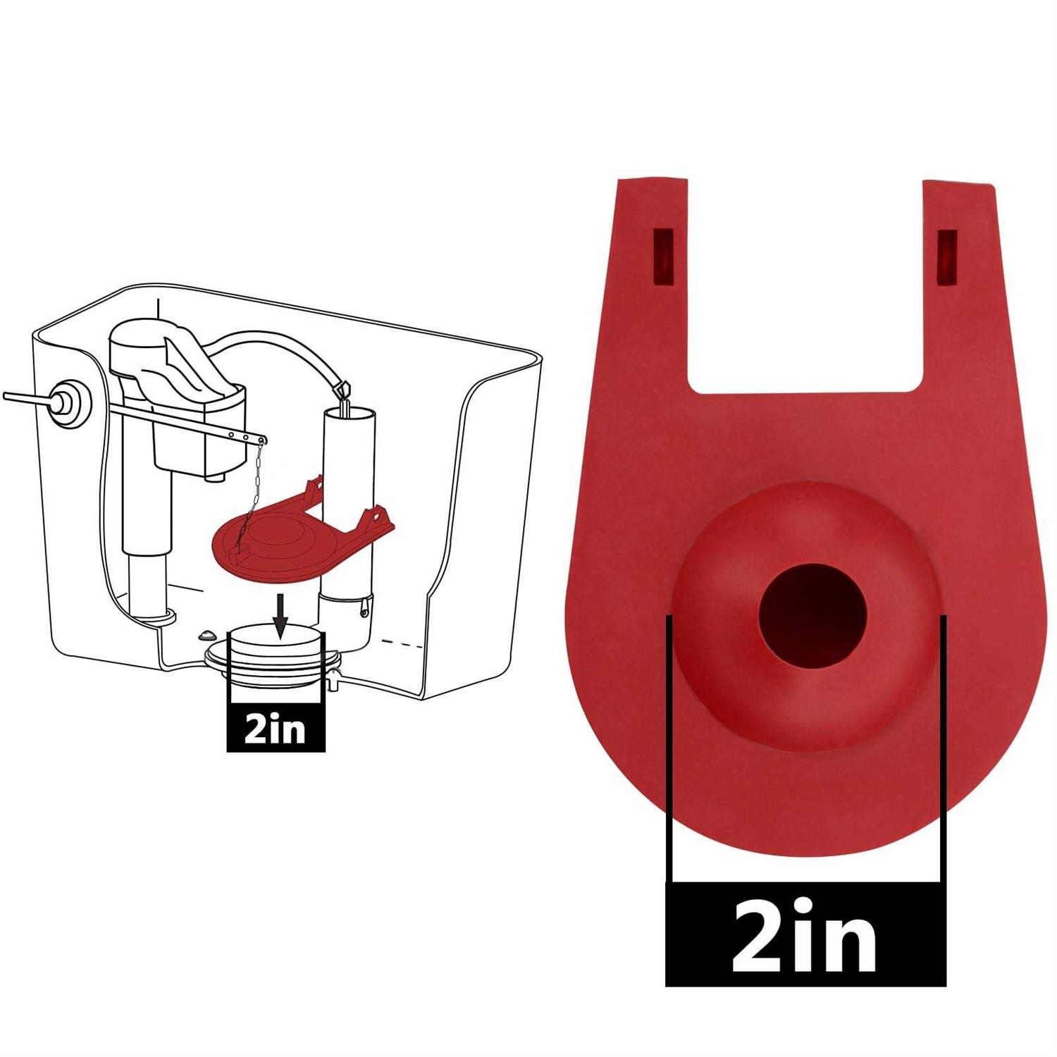 Toilet Flapper High Performance Universal Flapper for 2-Inch Flush ...