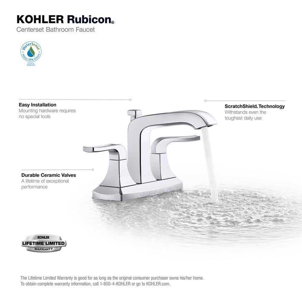 Kohler Rubicon 4 in. Centerset 2-Handle Bathroom Faucet - Shop Hardware Tools for Work and Home