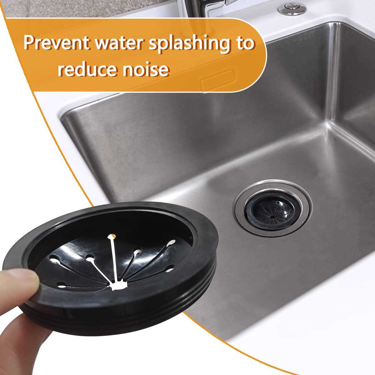 Tenalleys 1pcs Garbage Disposal Splash Guard Collar Sink Baffle, Food ...