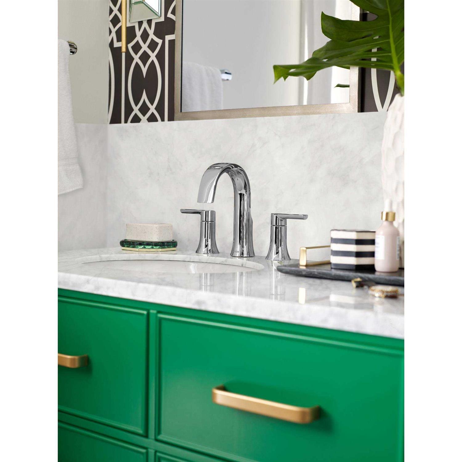 Moen TS6925BN Doux Brushed Nickel Two-Handle Bathroom Faucet - Shop ...