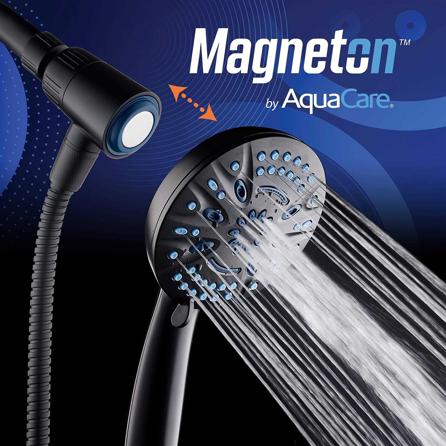 Magneton by AquaCare High-Pressure 8-mode Handheld Shower Head with ...