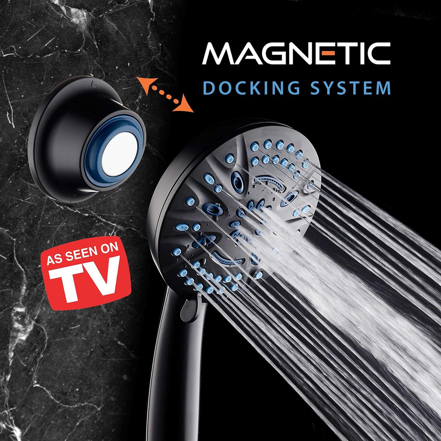 Magneton by AquaCare High-Pressure 8-mode Handheld Shower Head with ...